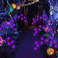 China Outdoor Garden Glow LED Solar Eyeball Light for Halloween Christmas Decorative String for sale