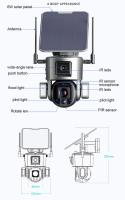 China Waterproof 1080p 2 Way Audio Wifi 4g Solar Panel Battery Power Cctv Camera for Outdoor for sale