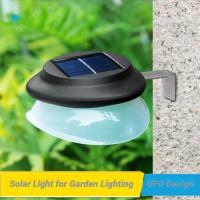 China Waterproof LED Solar Powered Fence Lamp 100lm/w ABS PC Garden Light for Patio Backyard for sale