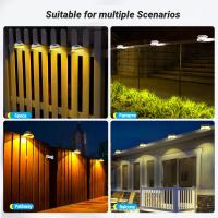 China Waterproof LED Solar Powered Fence Lamp 100lm/w ABS PC Garden Light for Patio Backyard for sale