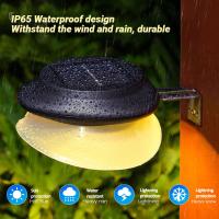 China Waterproof LED Solar Powered Fence Lamp 100lm/w ABS PC Garden Light for Patio Backyard for sale