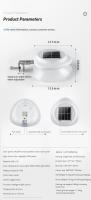China Waterproof LED Solar Powered Fence Lamp 100lm/w ABS PC Garden Light for Patio Backyard for sale