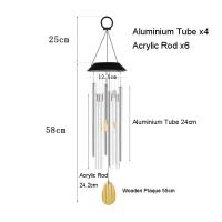 China Waterproof Solar Power Wind Chime with Color Changing Hummingbird and Butterfly Design for sale