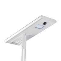 China 30W 40W 120W All In One IP65 Lithium Battery Powered Self Cleaning Solar Street Light for sale