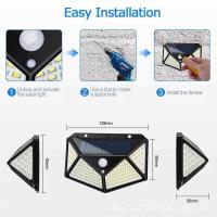 China Ground Garden Lamp Solar Wall Light Sensor Led Flood Light with 65lm/w Luminous Efficiency for sale