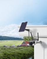 China Eight Million Horizontal Articulation Outdoor Solar Camera Wifi Dual Lens CCTV Camera for sale