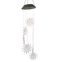 China Solar Powered Wind Chime Light LED Color Changing Outdoor Lamp for Garden ABS Material for sale