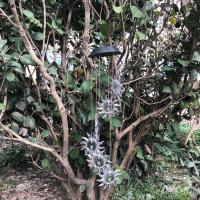 China Solar Powered Wind Chime Light LED Color Changing Outdoor Lamp for Garden ABS Material for sale