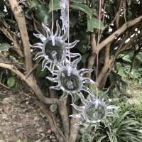China Solar Powered Wind Chime Light LED Color Changing Outdoor Lamp for Garden ABS Material for sale