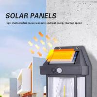 China Solar Panel Light Outdoor Solar Led Lamp With Motion Sensor Wall Lights Ip65 Waterproof for sale