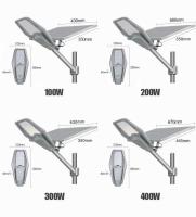 China Solar Led Lampara 300w 400w 500w 200lm/W Ip66 Lamparas Solares Lighting for Commercial for sale