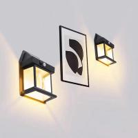 China Solar Panel Light Outdoor Solar Led Lamp With Motion Sensor Wall Lights Ip65 Waterproof for sale