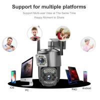 China 4MP Wireless IP Security Dual Lens 4G Bullet PTZ Camera V380 Bullet 3.5Inch Black for sale