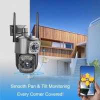 China 4MP Wireless IP Security Dual Lens 4G Bullet PTZ Camera V380 Bullet 3.5Inch Black for sale
