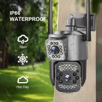 China 4MP Wireless IP Security Dual Lens 4G Bullet PTZ Camera V380 Bullet 3.5Inch Black for sale