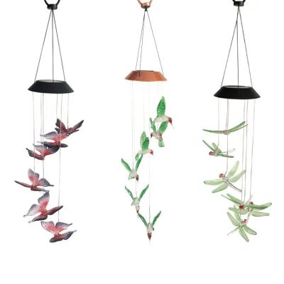 China Home Decor LED Solar Wind Chimes Light with Waterproof and Colorful Outdoor Design for sale