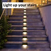 China 2700K Color Temperature Solar Fence Lights Stable Waterproof LED Solar Deck Lights 1- for sale