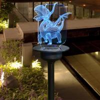 China 90lm Solar Acrylic Lawn Lamp for Courtyard Floor Insertion in IP65 Waterproof Design for sale
