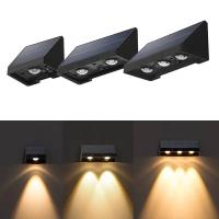 China IP54 Waterproof Decorative Outdoor Led Solar Wall Light for Balcony Stair Patio Spot Light for sale