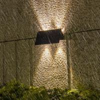 China IP54 Waterproof Decorative Outdoor Led Solar Wall Light for Balcony Stair Patio Spot Light for sale