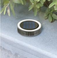 China Outdoor Solar Stair Step Deck Lighting with 90lm/w Efficiency Led Round Ground Lights for sale