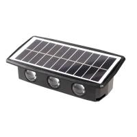 China Balcony Solar Lights Waterproof Wall Mount Lamp for Up and Down Outdoor Lighting for sale