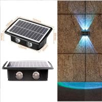 China Balcony Solar Lights Waterproof Wall Mount Lamp for Up and Down Outdoor Lighting for sale