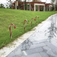 China Long-Lasting Candy Cane Ground Light for Christmas Decoration 10000 Hours Lifespan for sale