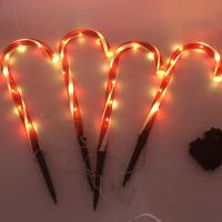 China Long-Lasting Candy Cane Ground Light for Christmas Decoration 10000 Hours Lifespan for sale