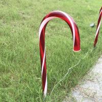 China Long-Lasting Candy Cane Ground Light for Christmas Decoration 10000 Hours Lifespan for sale