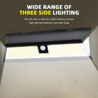 China 180 Led Cob Solar Lights Outdoor Wireless Motion Sensor Wall Security Light for sale