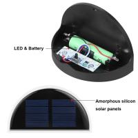China 85lm/w Lamp Luminous Efficiency Solar Garden Light for Decorative Semi-Circular Yard for sale