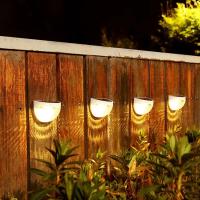 China 85lm/w Lamp Luminous Efficiency Solar Garden Light for Decorative Semi-Circular Yard for sale