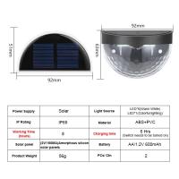 China 85lm/w Lamp Luminous Efficiency Solar Garden Light for Decorative Semi-Circular Yard for sale