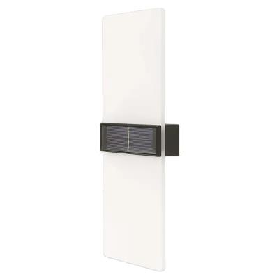 China 50000 Hours Lifespan Solar Garden Landscape Wall Ambient Light 12 LED Acrylic Material for sale