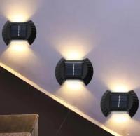 China Warm White Solar Powered LED Wall Lights for Garden Patio Garage Driveway Up Down Lamp for sale
