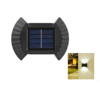 China 80 Ra Color Rendering Index Solar Wall Light for Balcony Yard Garden Decor Waterproof for sale