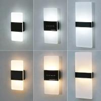China Solar Induction Lawn Moon Bright Square White Plates Solar Wall Light for Outdoor Walls for sale