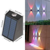 China Lamp Sizes 12.7*4*8*12*7.2*7.5cm Solar Wall Light for Outdoor Waterproof Garden Decor for sale