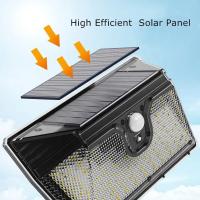 China 218LED Soft Cold White Solar Motion Sensing Wall Light for Outdoor Garden Energy Saving for sale