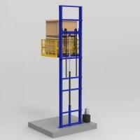 China Blue 500KGs Hydraulic Cargo Lift Platform For Indoor And Outdoor for sale