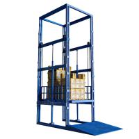 China 2000kg-6000kg Vertical Warehouse Goods Lift Hydraulic Four Post Cargo Lift for sale