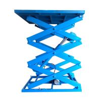 China Hyd Stationary Scissor Lift Platform 1000KG Hydraulic Double Scissor Lift Table for sale