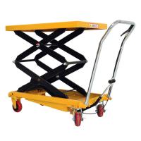 China 2000kgs Scissor Trolley Lift Manual Hydraulic Scissor Trolley Platform Table for sale
