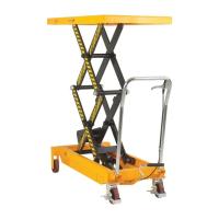 China 2000kgs Scissor Trolley Lift Manual Hydraulic Scissor Trolley Platform Table for sale