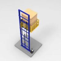 China 1000kg Load Hydraulic Vertical Freight Lift 3m Goods Lift For Warehouse for sale