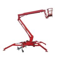 China 14m 200kg Trailer Mounted Articulating Boom Lift Battery Or Gas Trailer Man Lift for sale