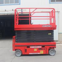 China Indoor Outdoor Self Propelled Elevating Work Platforms Mobile Hydraulic Platform 12m for sale