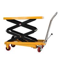 China Industrial Warehouse Scissor Lift Trolly 1000kgs Scissor Trolley Lift for sale