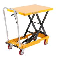 China Industrial Warehouse Scissor Lift Trolly 1000kgs Scissor Trolley Lift for sale